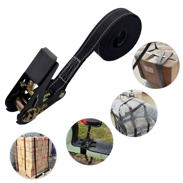 RATCHET STRAPS 800KG Tensile Force Cargo Tie Down Strap for Easy Loads ...