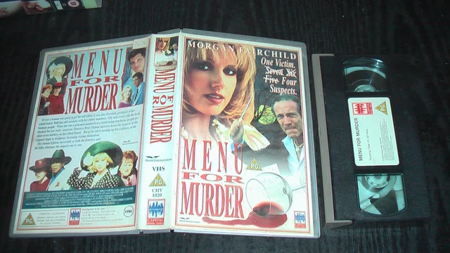 MENU FOR MURDER VHS Video Big Box Ex Rental Capital/Guild PAL EUR 8,63 ...