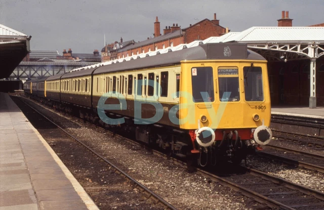 35MM RAILWAY SLIDE of Class 117 DMU T305 @ Nottingham Copyright to ...