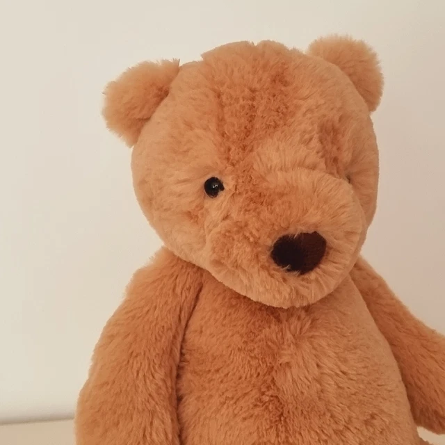 JELLYCAT PUFFLES BEAR New Soft Toy Teddy Medium gifts retired TEDDY £ ...