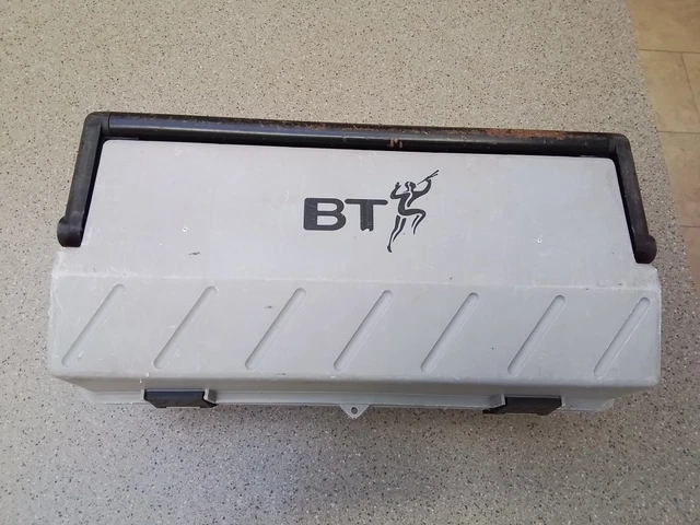 BT BRITISH TELECOM Engineers Cantilever Tool Box, Foam Kneeling Pad and ...