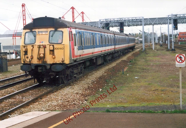 RAILWAY PHOTO 6X4 Class 308 EMU 308160 NSE departs at Birmingham Int ...