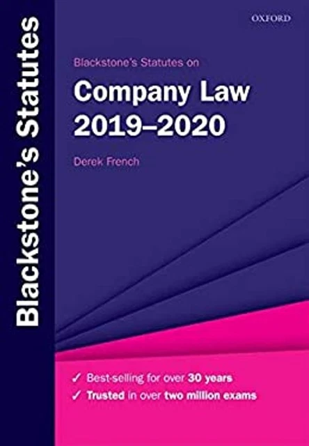 LES STATUTS BLACKSTONE Sur Le Droit Des Sociétés 2019-2020 EUR 6,27 - PicClick FR