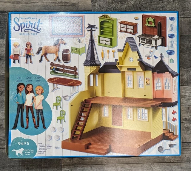 PLAYMOBIL KIDS PLAYSET Dreamworks Spirit Riding Free Luckys House 9475 ...