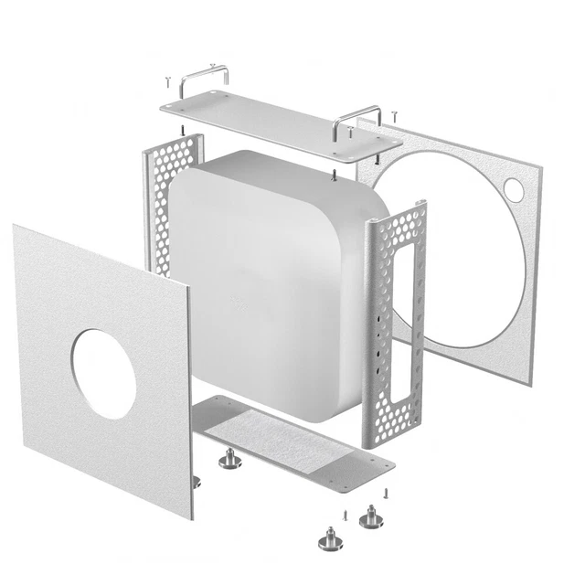 FOR MAC MINI M4/M4 Pro 2024 aluminum Vertical Computer Bracket Storage ...