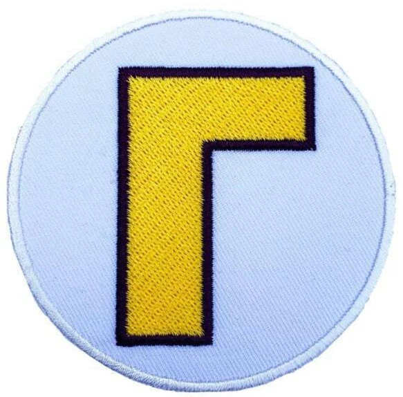WALUIGI LOGO PATCH (3") Iron-on Badge Super Mario Costume Cap Hat ...