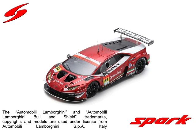 SPARK SGT011 1/43 Gran Seed Lamborghini GT3 No.87 Logistiques GT300 ...