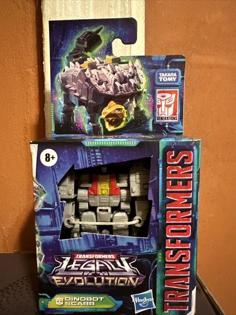 TRANSFORMERS GENERATIONS LEGACY Evolution Core Class Scarr Scar Dinobot ...