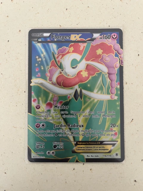 CARTE POKÉMON - Florges EX Full Art 116/119 XY Vigueur Spectrale Fr EUR ...