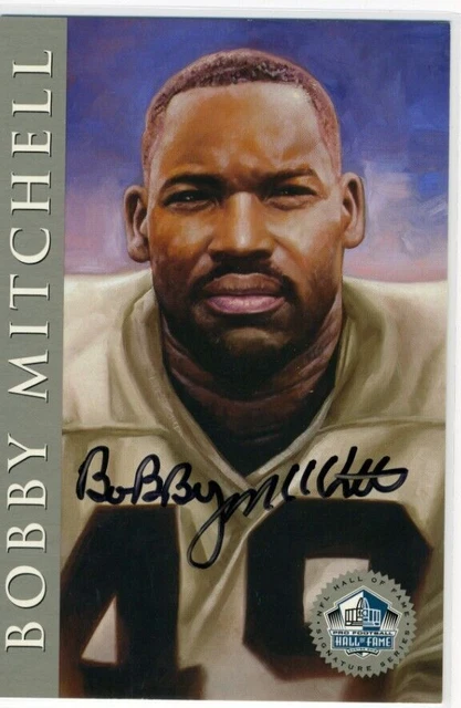 BOBBY MITCHELL 1998 HOF Hall Fame Signature Serie Platinum /2500 ...