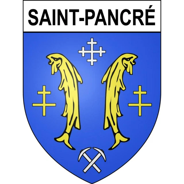 SAINT-PANCRÉ 54 VILLE sticker blason écusson autocollant adhésif EUR 6,99 - PicClick FR