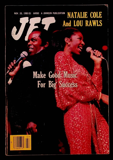 VINTAGE JET MAGAZINE November 20 1980 NO LABEL Natalie Cole Lou Rawls ...