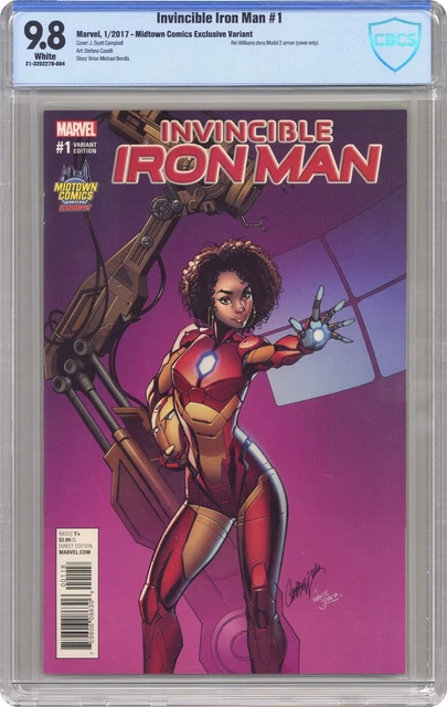 INVINCIBLE IRON MAN #1 Campbell Midtown variante CBCS 9.8 2017 21-325227B-004 EUR 91,64 ...