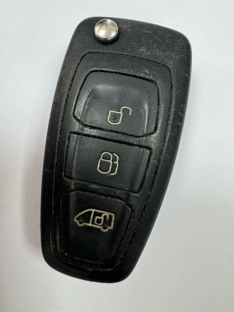 GENUINE FORD TRANSIT Custom 3 Button Remote Flip Key Fob. Tested Gk2T ...