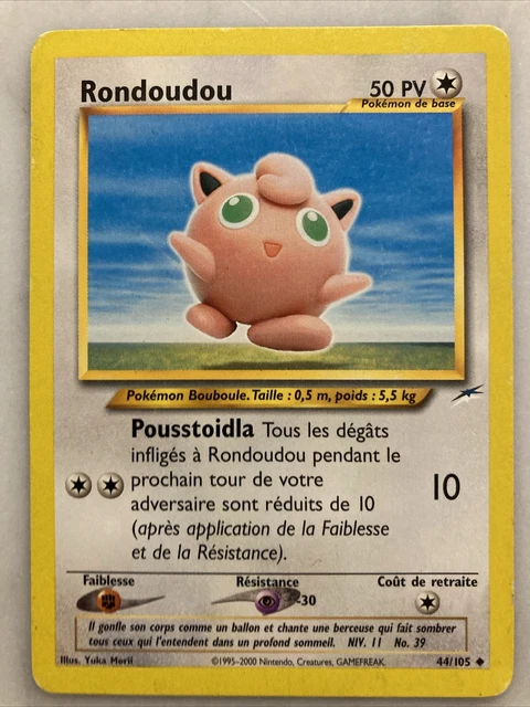 CARTE POKÉMON - Rondoudou 44/105 - Neo Destiny - 1ère ED - Etat correct ...
