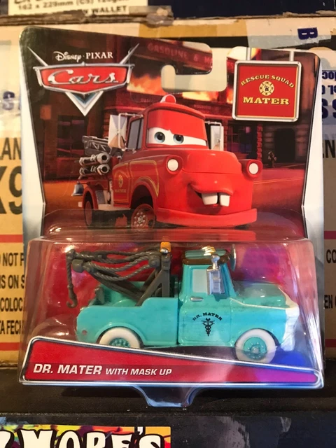 DISNEY PIXAR CARS Toons Doctor Dr Mater with Mask Up Mattel 1.55 Scale ...