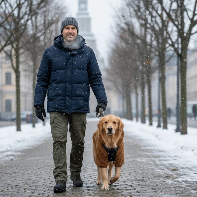 FLEECE MATERIAL DOG Hoodie Dog Coat Winter Season for Medium Large Dogs ...