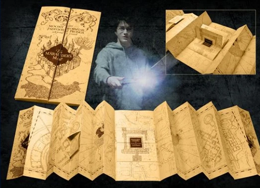 HARRY POTTER REPLICAS Deluminator AND Marauders Map Dumbledore ...