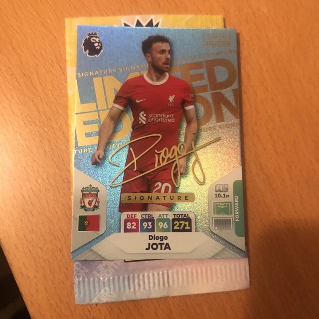 PANINI ADRENALYN XL Plus 2024 Diogo Jota Liverpool Signature édition ...