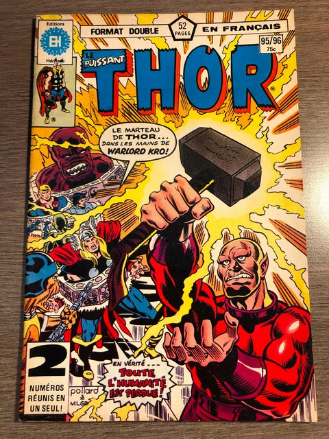 THOR #95/96 FRENCH comic français EDITIONS HERITAGE (1980) $4.40 ...