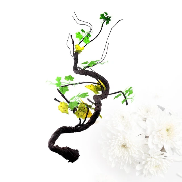 REPTILE CLIMBING ACCESSORIES Lizard Tank Fake Plants Bearded Dragon ...