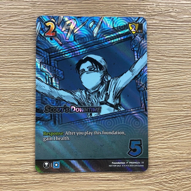 UNIVERSUS ATTACK ON Titan Scout’s Downtime Trading Card Promo # 77 2024 ...