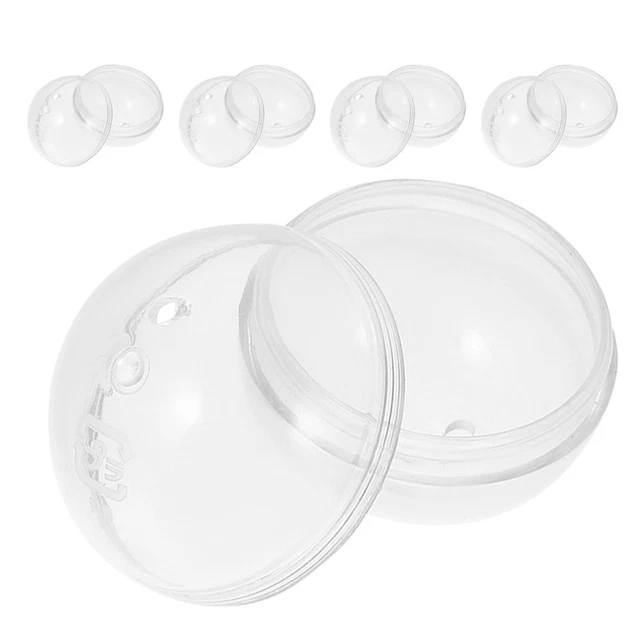 5 PCS VENDING Machine Balls Clear Capsules Gumball Refills Plastic Fun ...