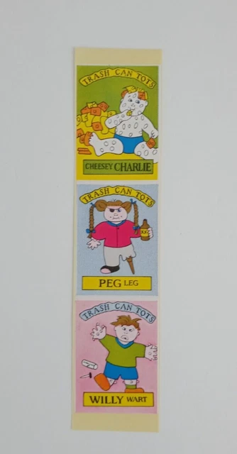 VINTAGE 3 TRASH Can Tots Vending Machine Stickers (E) $3.99 - PicClick