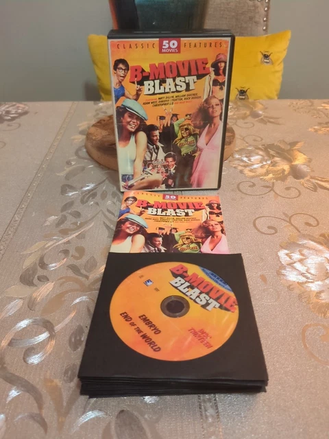 B-MOVIE BLAST: 50 Movies (DVD, 2014, 13-Disc Set) W/Booklet of Recaps £ ...