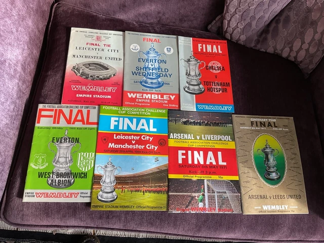 SEVEN FA CUP Final Programmes 1963 - 1972 £22.56 - PicClick UK