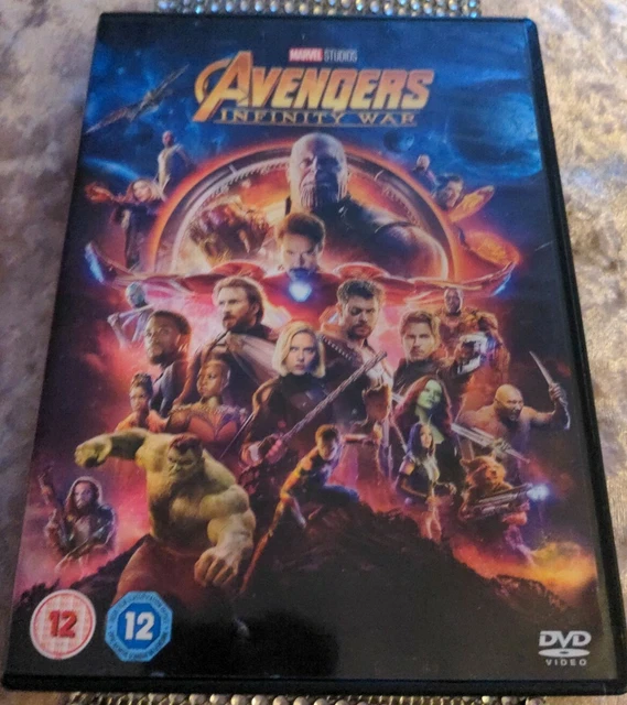&AVENGERS INFINITY WAR& DVD, By Disney's MARVEL STUDIOS, Rated 12, 2018 ...