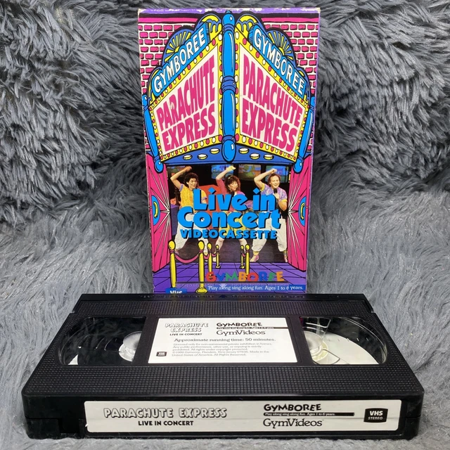 GYMBOREE: PARACHUTE EXPRESS Live in Concert VHS Tape 1989 Play Along ...