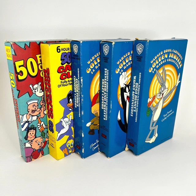 CLASSIC CARTOONS VHS Lot Bundle Bugs Bunny Looney Tunes $27.32 ...