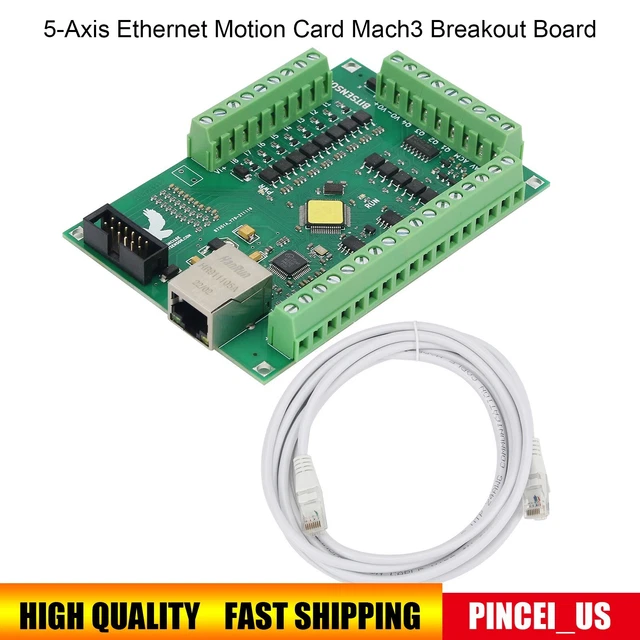 5-AXIS ETHERNET MOTION Card Mach3 Breakout Board Industrial CNC ...