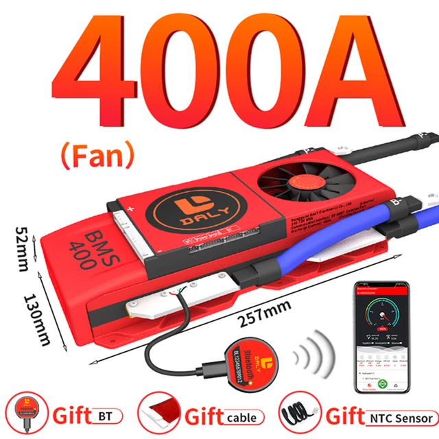 DALY SMART BMS Lifepo4 16S 48V 400A Common Port with Balance+Bluetooth Module EUR 260,89 ...