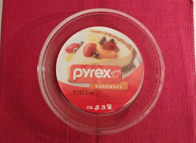 PYREX BAKEWARE 9-1/2-INCH Scalloped Pie Plate, Clear NEW $17.80 - PicClick
