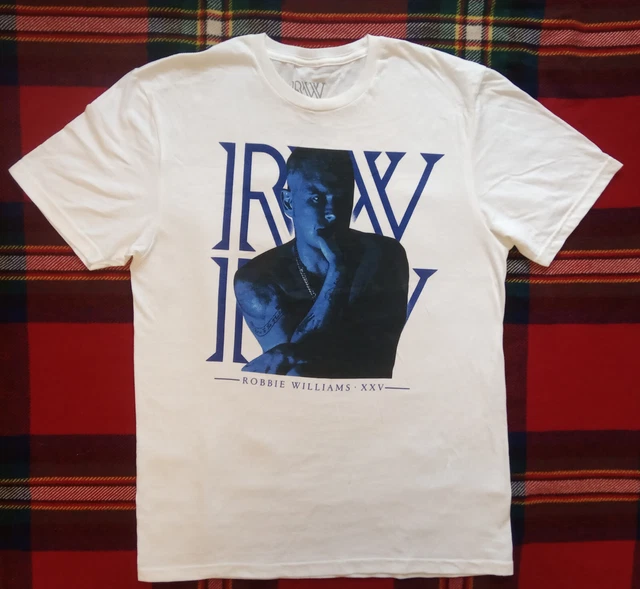 ROBBIE WILLIAMS XXV. anniversary album 2022. t-shirt size M £15.60 ...