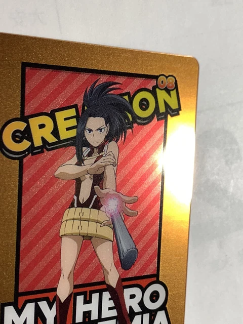 Carta Personaggio Momo Yaoyorozu My Hero Academia Giappone Combattimento Giapponese N 08 Fs
