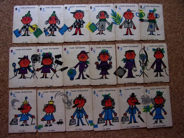 JEU DES 7 Familles - Les Metiers - EUR 8,00 - PicClick FR