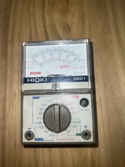 HIOKI MODEL 3001 Vintage AC/DC Analog Multimeter £16.50 - PicClick UK