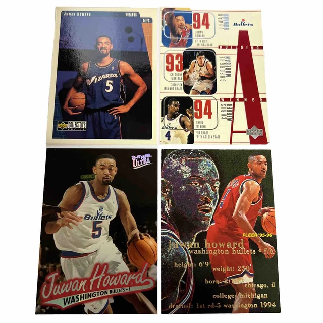LOT DE CARTES Juwan Howard Bullets / Wizards NBA basketball Gheorghe ...
