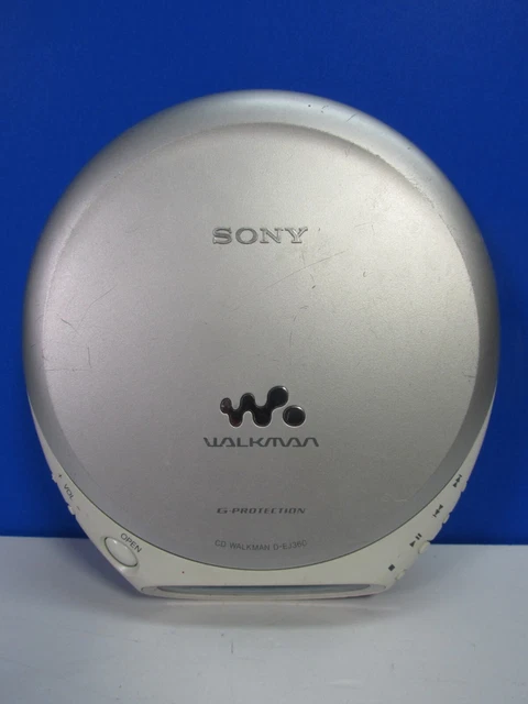 WORKING VINTAGE SONY CD WALKMAN D-EJ360 portable DISCMAN PLAYER G ...
