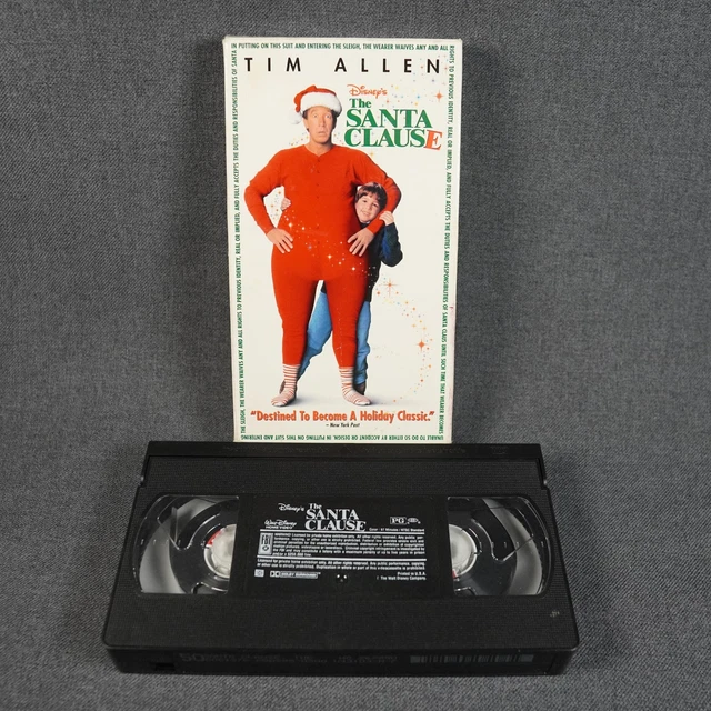 VINTAGE DISNEY THE Santa Clause VHS Tape Tim Allen Family Christmas ...