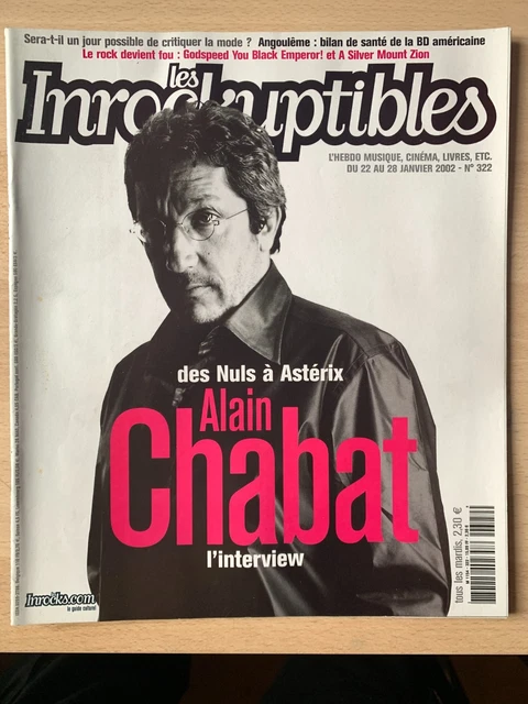 LES INROCKUPTIBLES 22/01/2002; Des nuls à Astérix; Alain Chabat, l ...