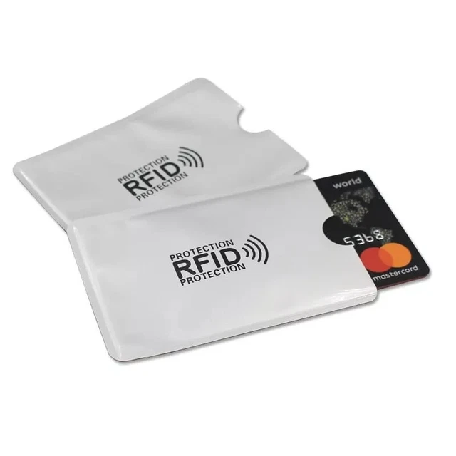 RFID BLOCKING BANK Card Sleeve Debit Credit Contactless Protection ...