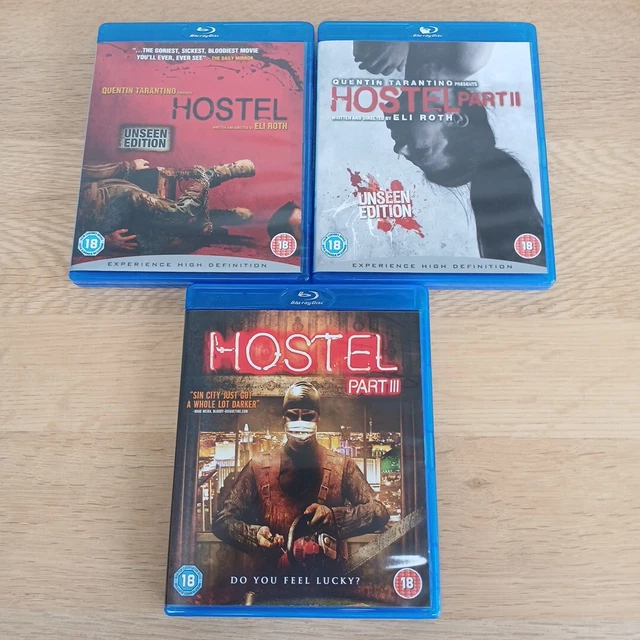THE HOSTEL I II III 1-3 Trilogy Complete Part 1 2 3 ALL REGION BLU RAY ...