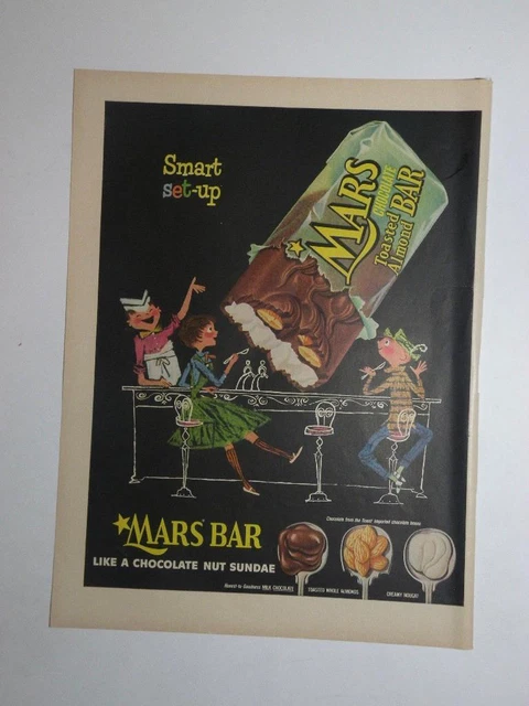 MAGAZINE AD* - 1955 - Mars Candy Bars EUR 6,90 - PicClick FR
