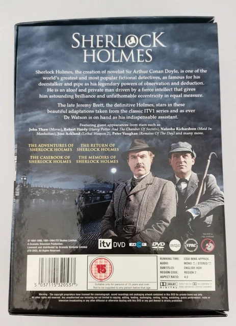 ITV SHERLOCK HOLMES - Complete Collection (Box Set) (DVD, 2009) 16 ...