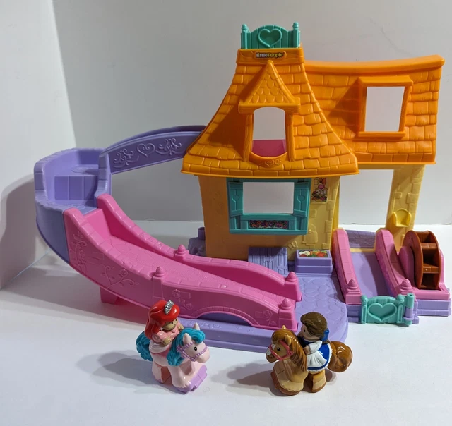 DISNEY FISHER PRICE Little People Klip Klop Princess Stable Castle ...