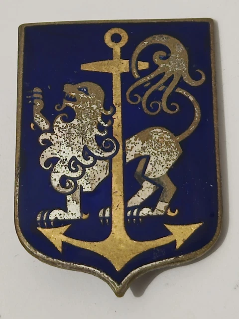 COLONIALE AVANT-GUERRE RARE Insigne 2è DIC Fraisse Demey French Badge ...